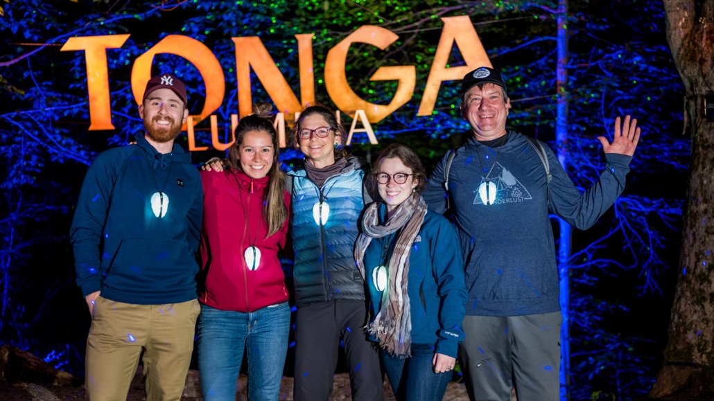 Tonga Lumina Tremblant | A night walk in search of the giant